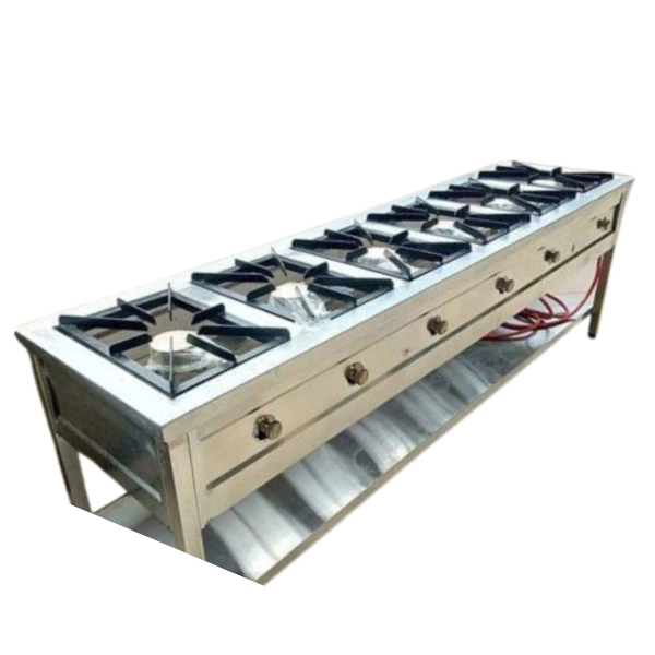 Stainless Steel Six Burner Gas Cooker | Expert Commercial Kitchen