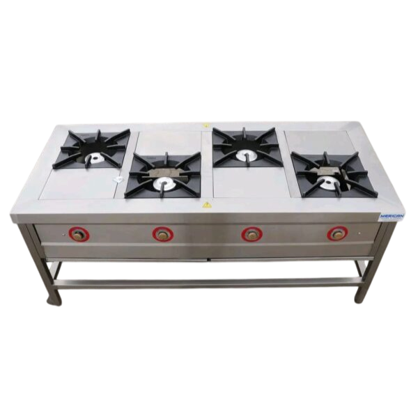 Four-Burner Gas Cooker | Expert Commercial Kitchen